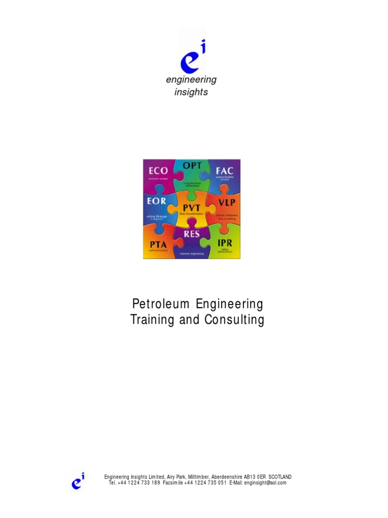 Petroleum Engineering Training and Consulting | PDF | Petroleum ...