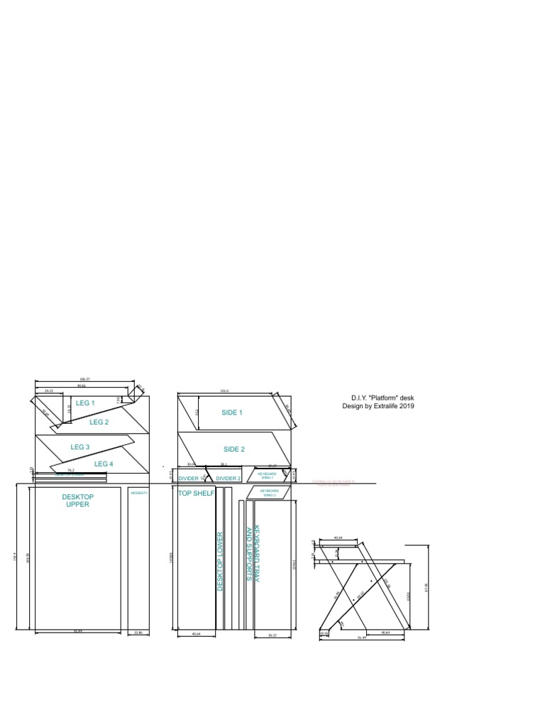 DIY Output Platform Desk Plans | PDF | Office Equipment | Business