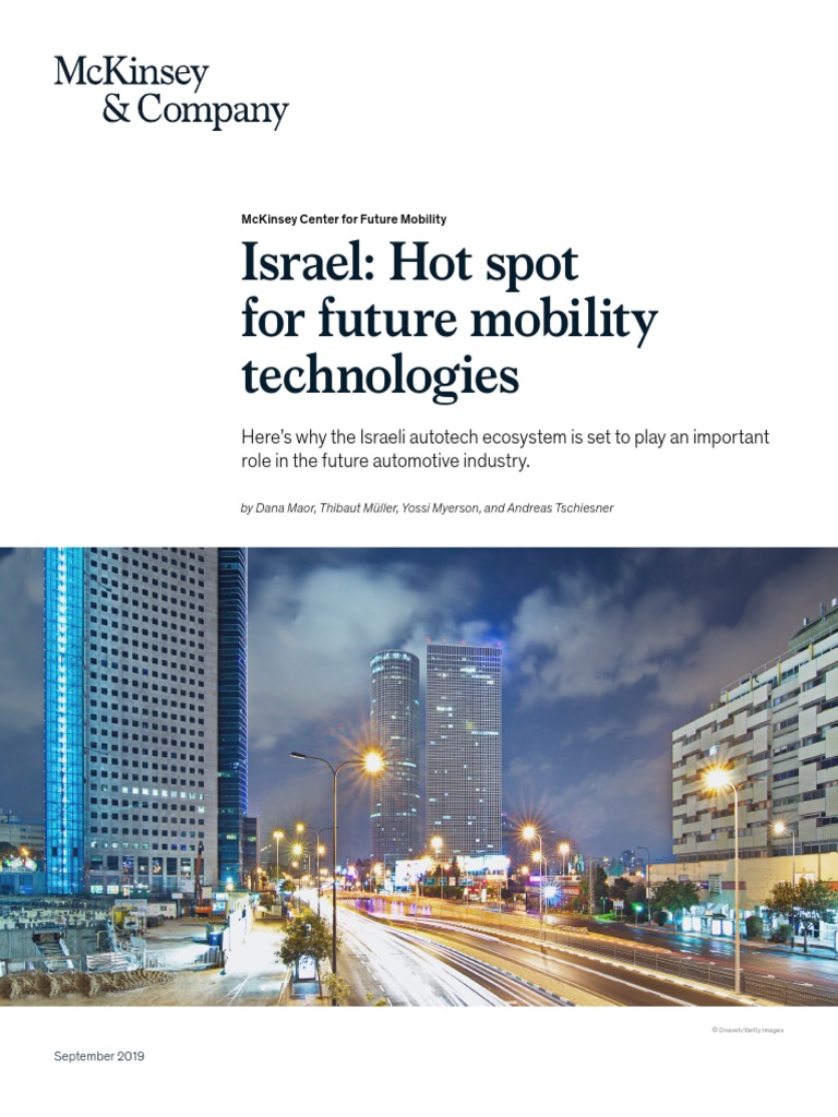 Israel Hot Spot For Future Mobility Technologies VF | PDF | Israel ...