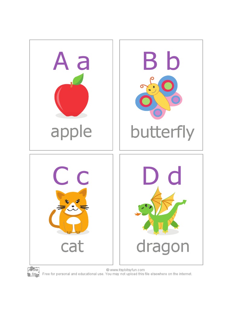 ABC Alphabet Flash Cards | PDF