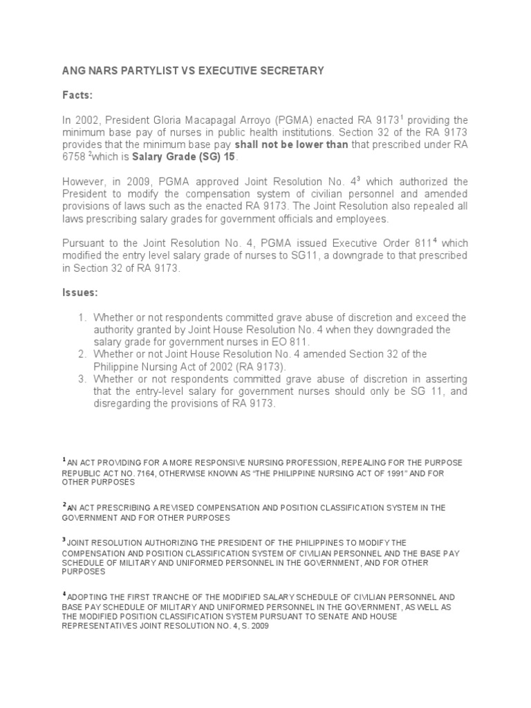 Ang Nars Partylist VS Es | PDF | Repeal | United States Congress