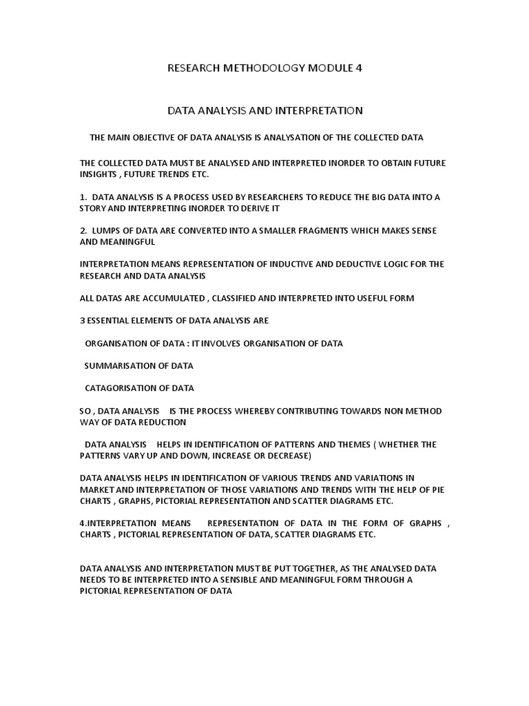 Research Methodology Module 4 | PDF