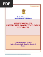 PCCP Pipe Specifications and Guidelines | PDF | Concrete | Pipe (Fluid ...