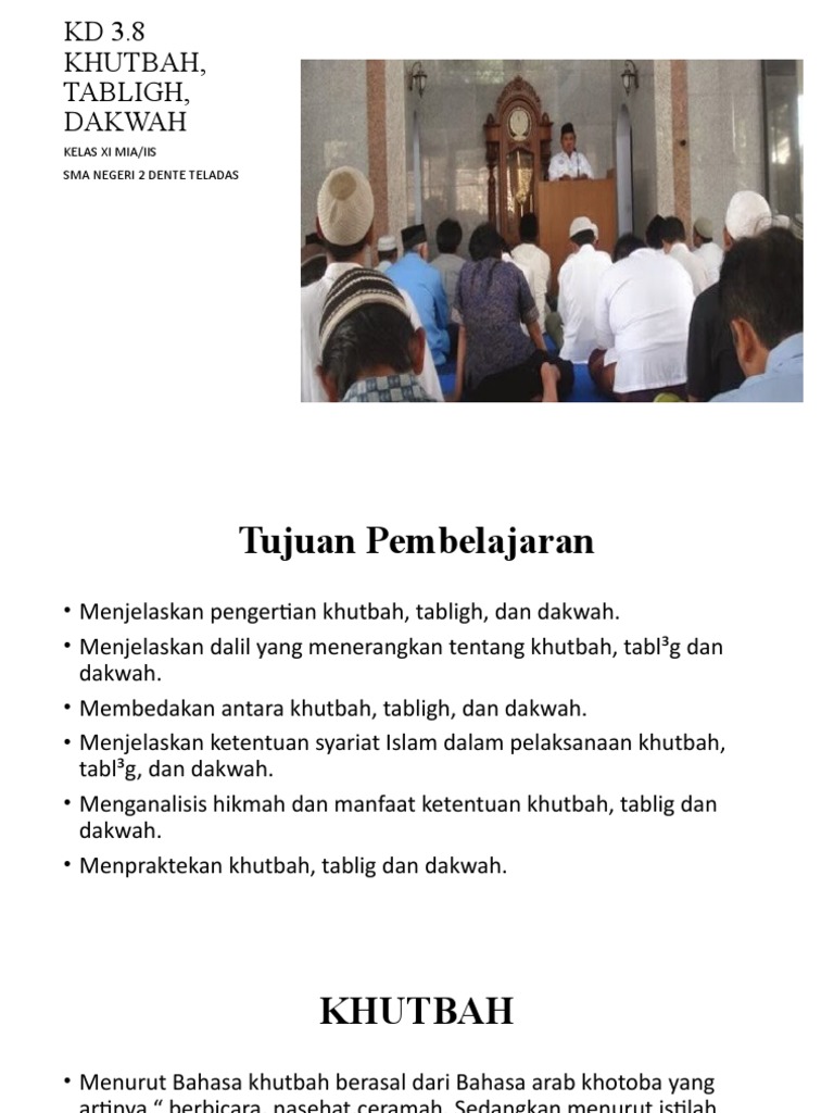 Khutbah, Tabligh, dan Dakwah dalam Islam | PDF