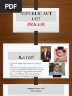 Lesson 1: Page 2-6 I. The Rizal Law: Republic Act 1425 | PDF | Philippines
