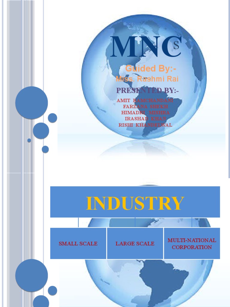 Understanding MNCs in India | PDF | Multinational Corporation | Foreign ...