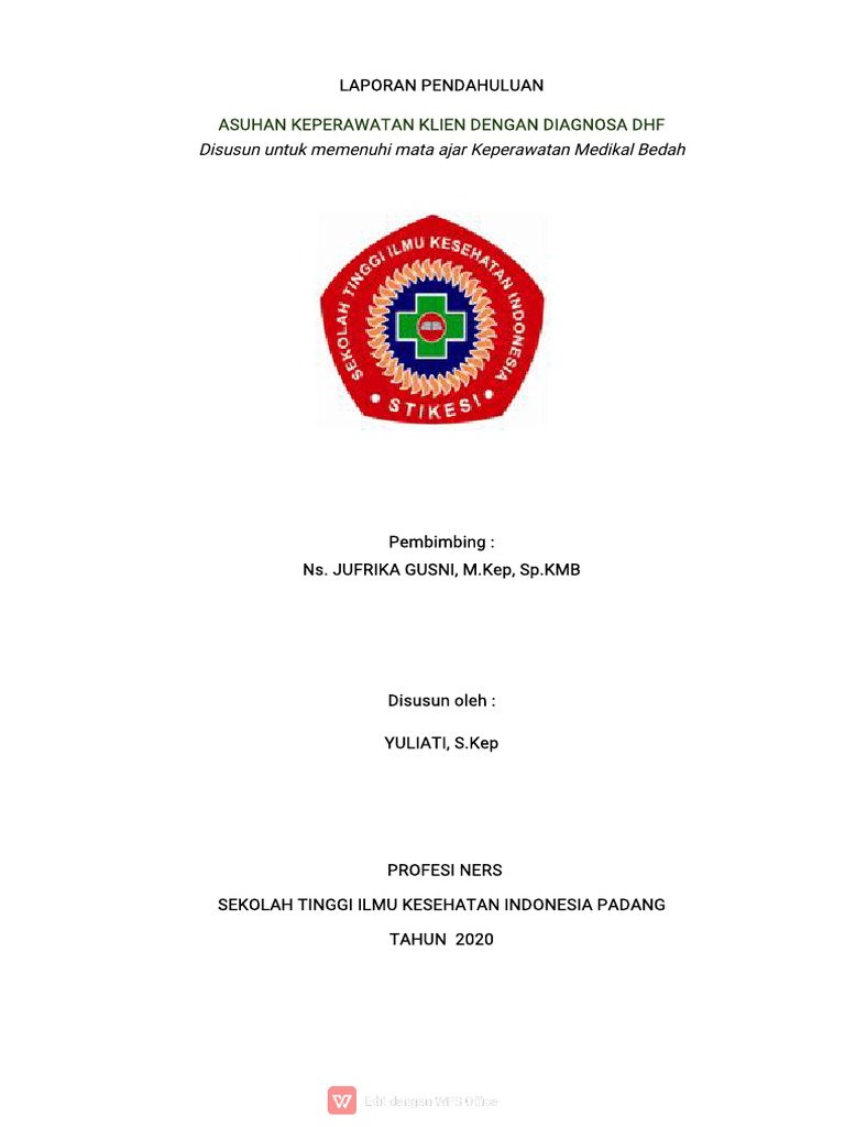 Laporan Pendahuluan DHF pada Anak | PDF