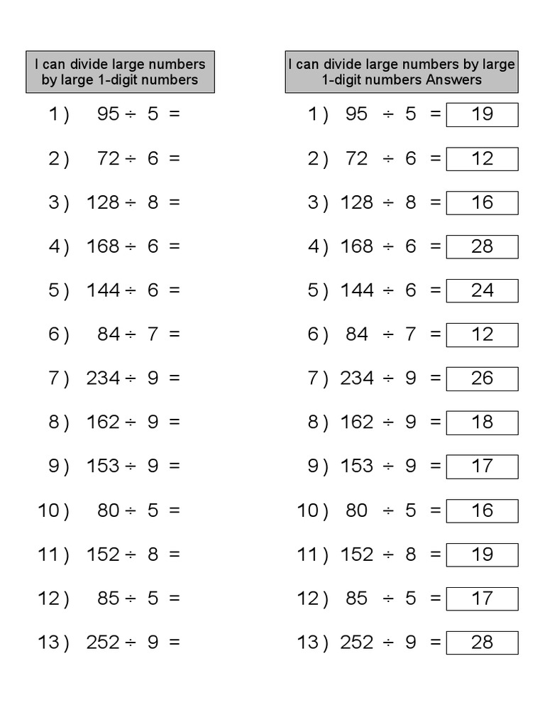 Division 3d by 1d High | PDF