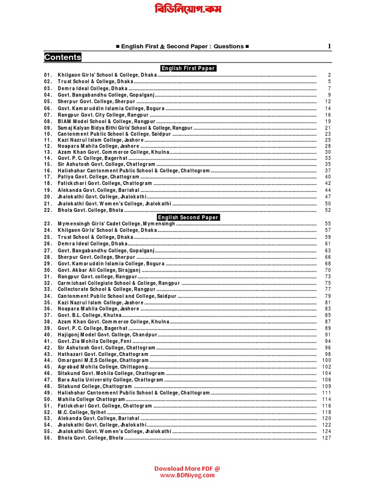 Nobodut HSC English Test Papers 2020 | PDF | Etiquette