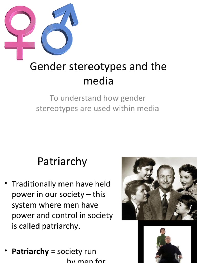 Lesson 3 - Gender Stereotypes and The Media | PDF