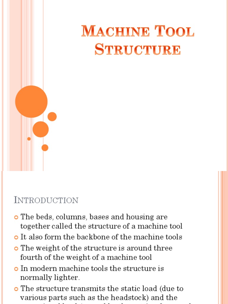 Machine Tool Structure | PDF | Machines | Concrete