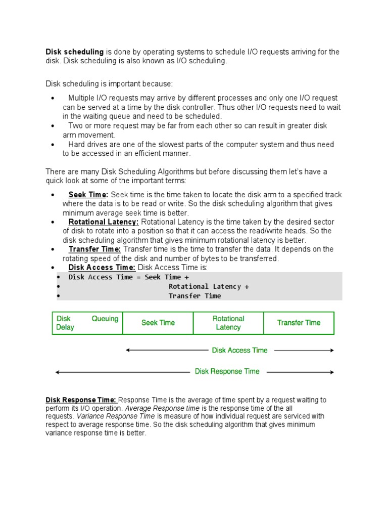 Disk Scheduling Fcfs SSTF Scan | PDF