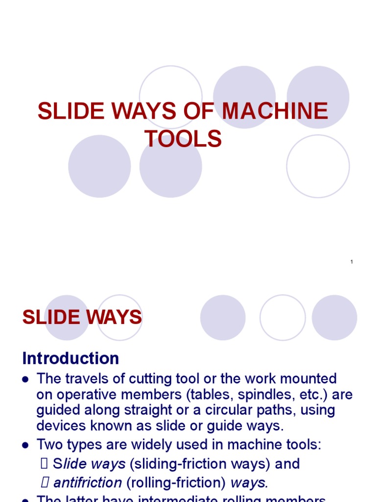 Slide Ways of Machine Tools | PDF | Wear | Steel
