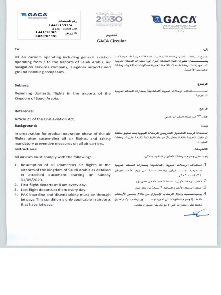 GACA Circular 1391-4 - 28may20 | PDF