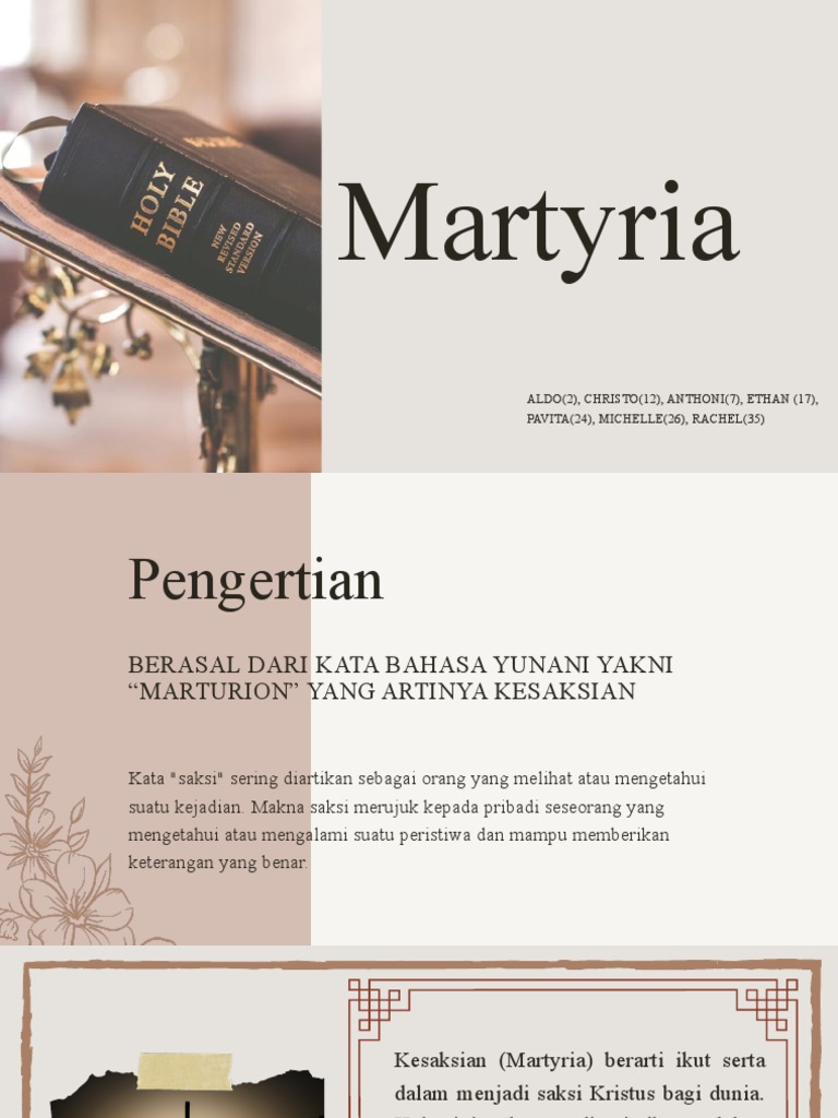 Tugas Gereja dalam Martyria | PDF | Agama & Spiritualitas