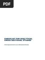 JBI Critical Appraisal Checklists Overview | PDF | Randomized ...