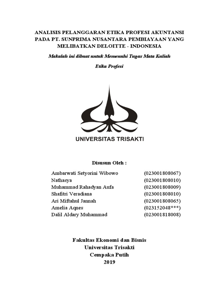 SNP Finance Etprof | PDF