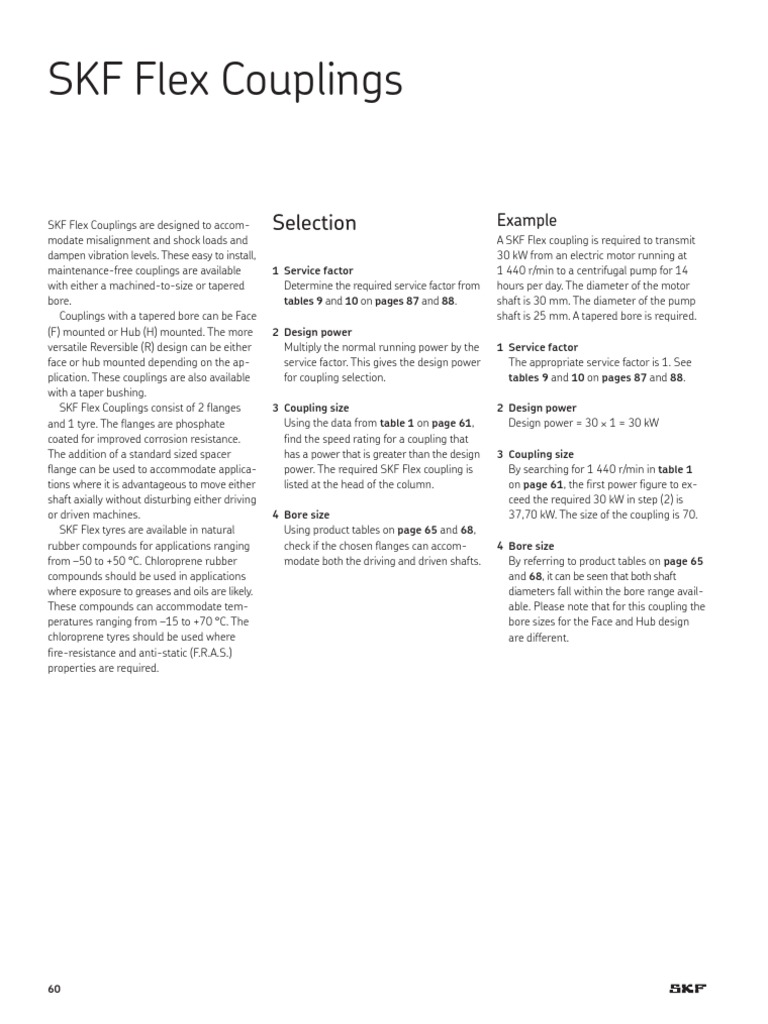 SKF Flex Couplings | PDF | Mechanical Engineering | Manufactured Goods