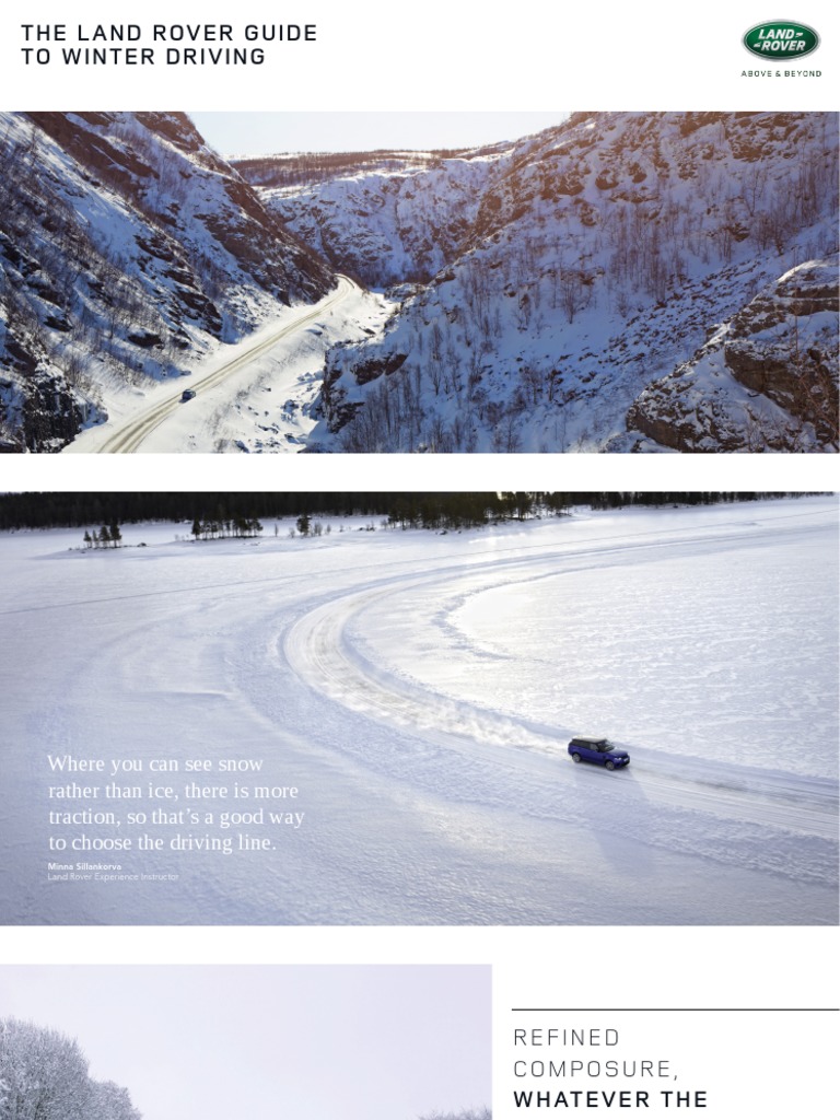 LandRover - Winter Driving Guide | PDF | Headlamp | Snow