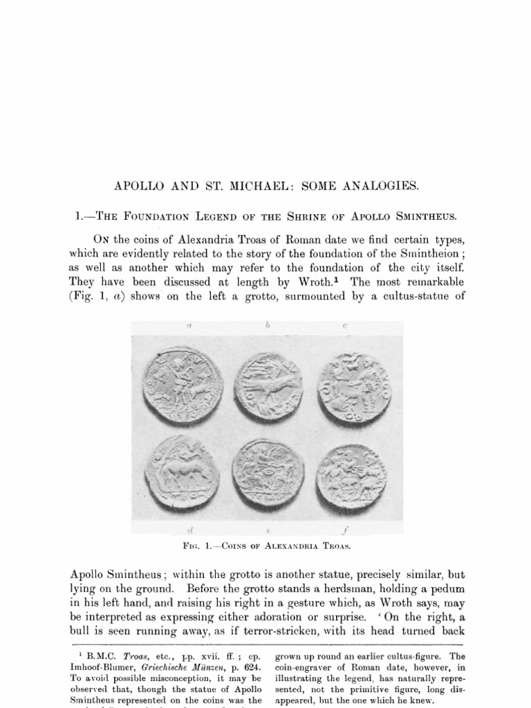 Apollo and St. Michael: Some Analogies / G.F. Hill | PDF | Apollo ...