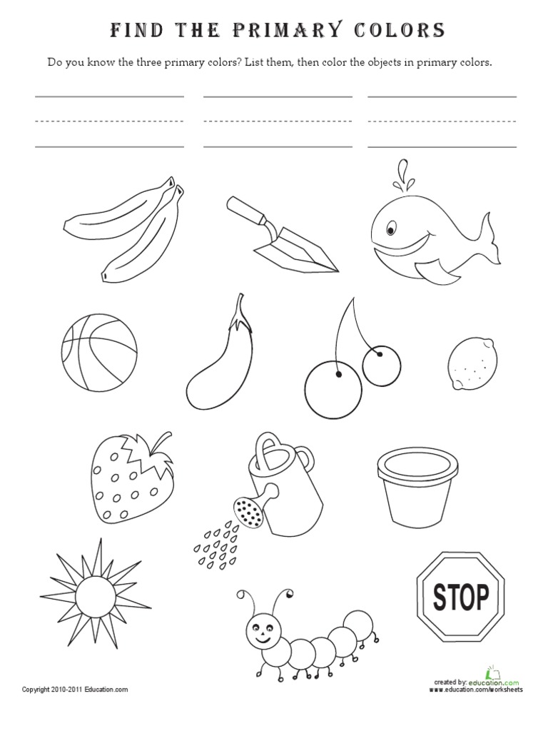 Find The Primary Colors: Do You Know The Three Primary Colors? List ...