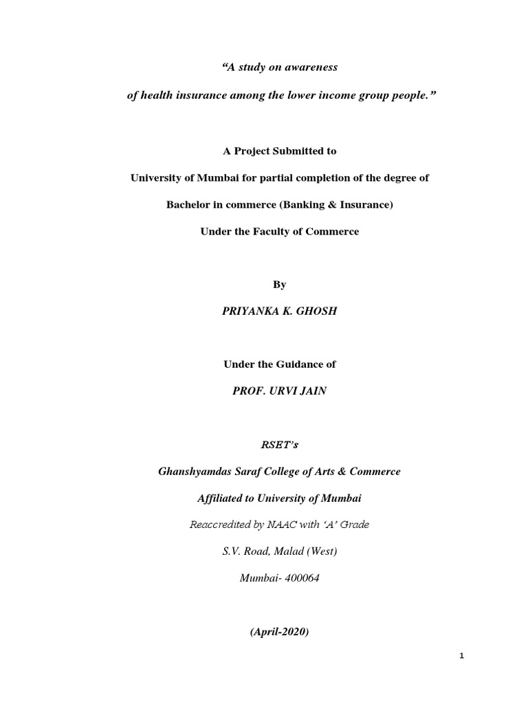 Sample Copy of Project For Reference | PDF | Deductible | Insurance