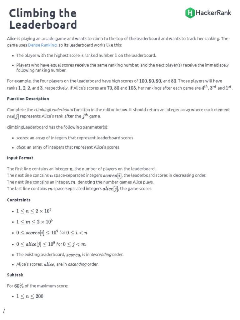 Climbing The Leaderboard English | PDF | Computer Science | Applied ...
