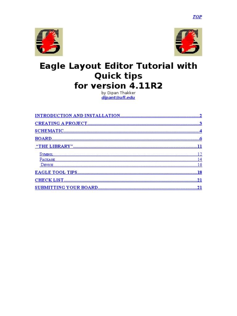 Eagle Layout Editor Tutorial | PDF | Zip (File Format) | Computing