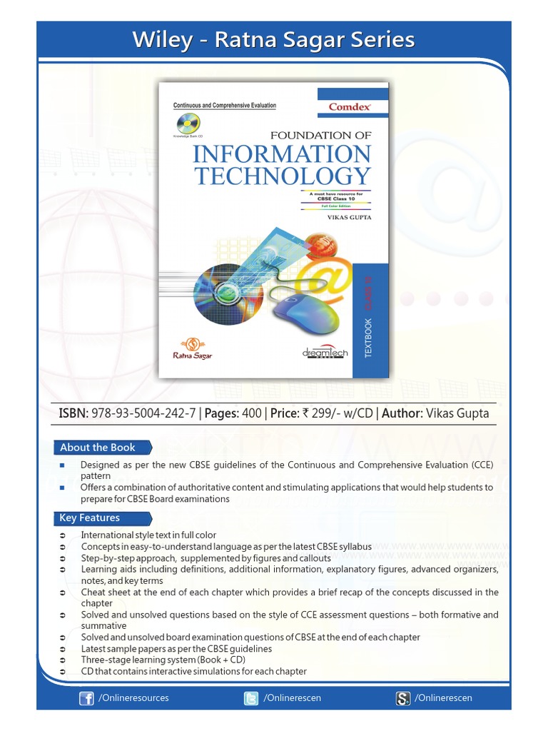 Comdex Foundation of Information Technology Class 10th | PDF | Html ...