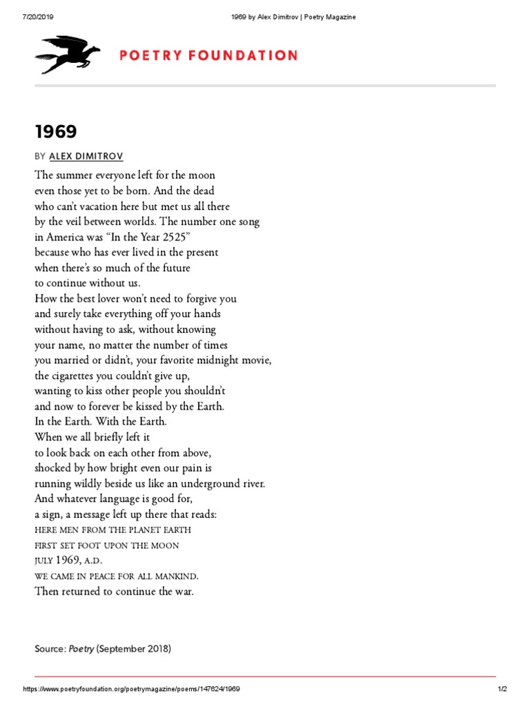 1969 by Alex Dimitrov