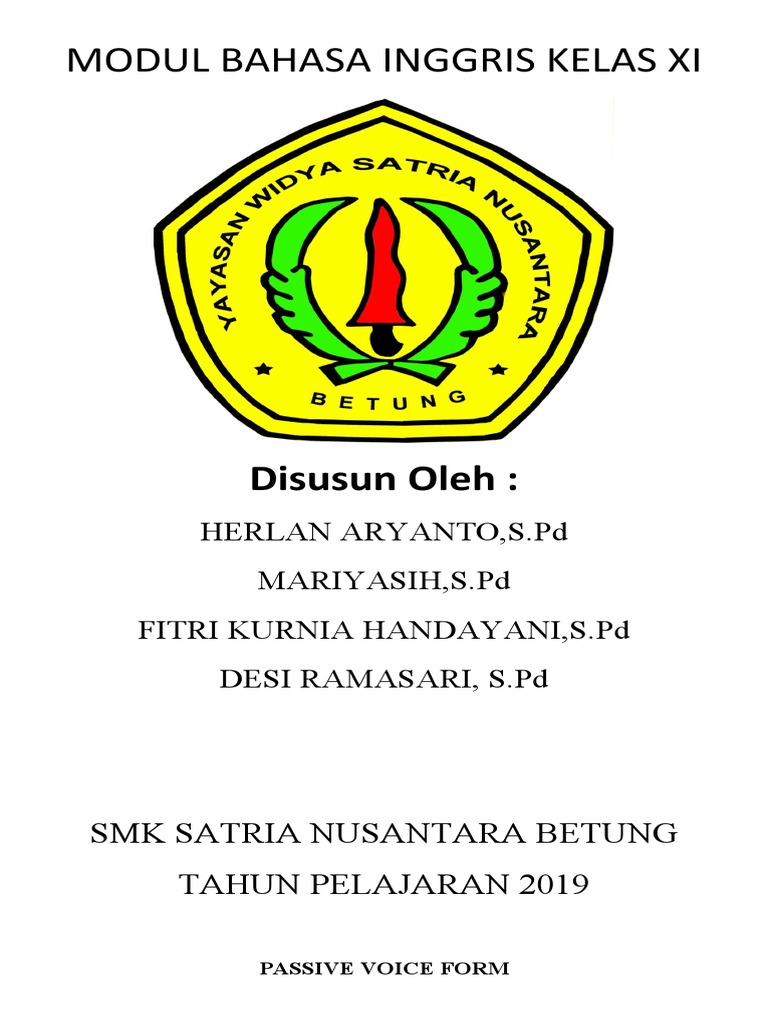 Cover Modul Inggris Kelas Xi | PDF | Grammar | Syntax