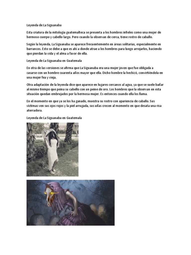Leyenda de La Siguanaba | PDF