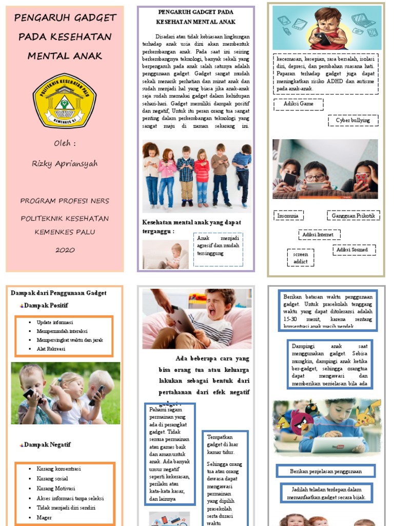 Leaflet Pengaruh Gadget | PDF