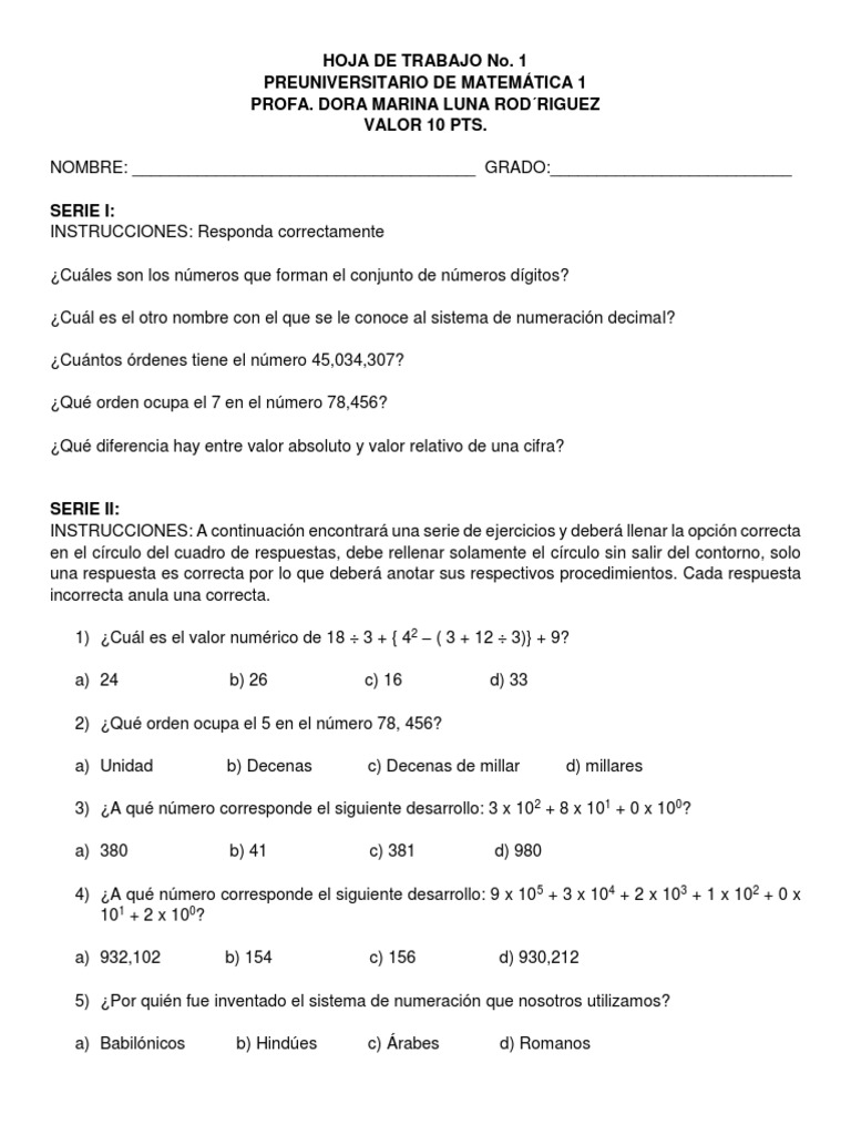 Pruebas de Matematicas | PDF