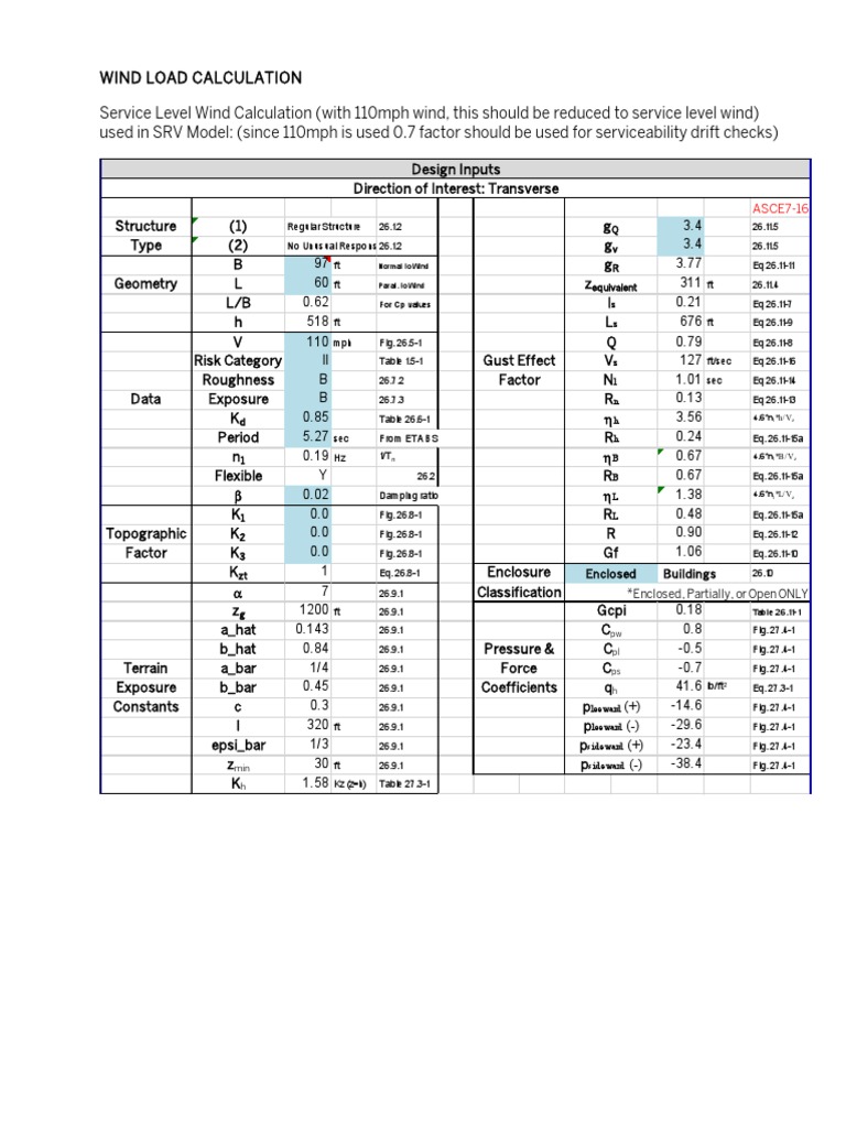Wind Load Calculation | PDF | Applied And Interdisciplinary Physics ...