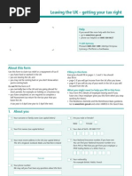 P85 Form for Tax Relief Claims | PDF