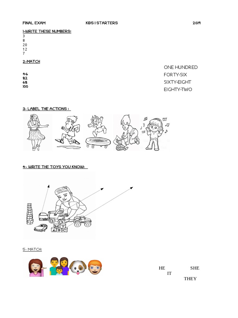 Final Test Kids I Advanced 2019 | PDF