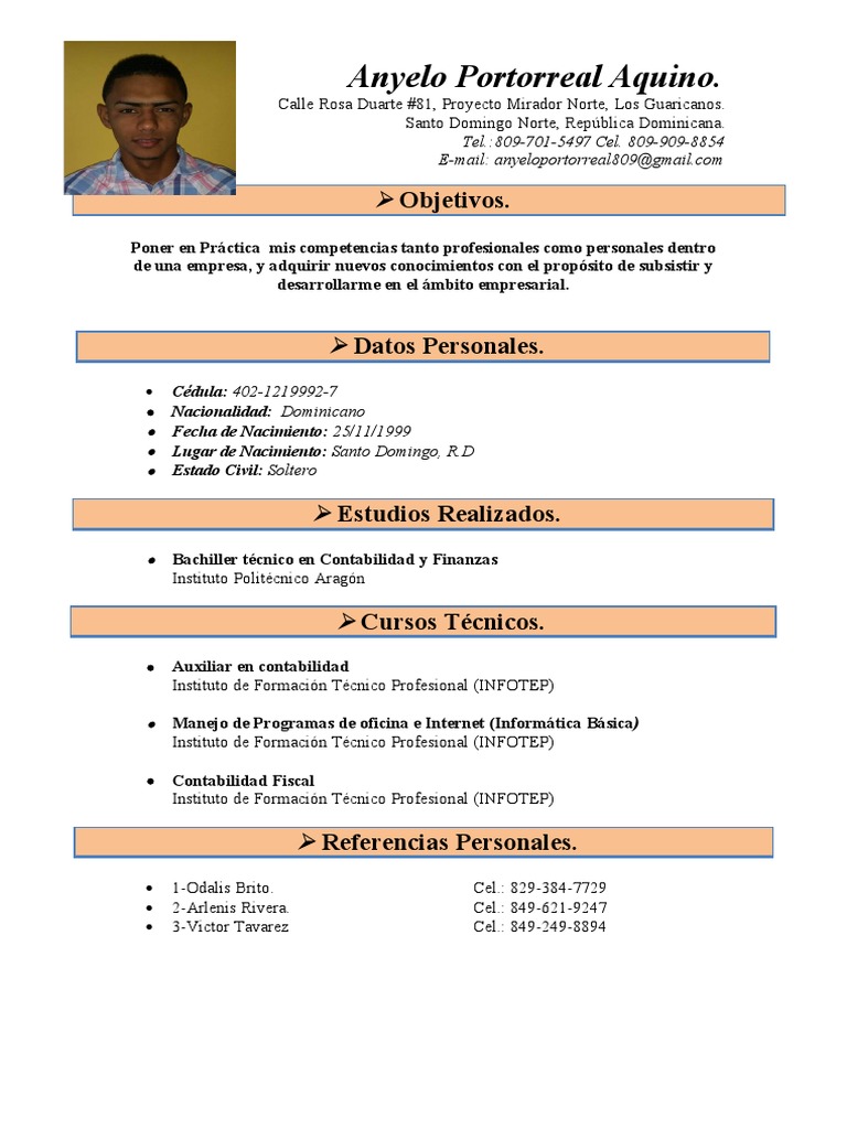 Curriculum Vitae Anyelo 1 | PDF