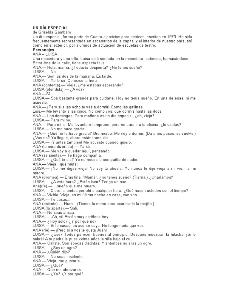 Un Día Especial | PDF