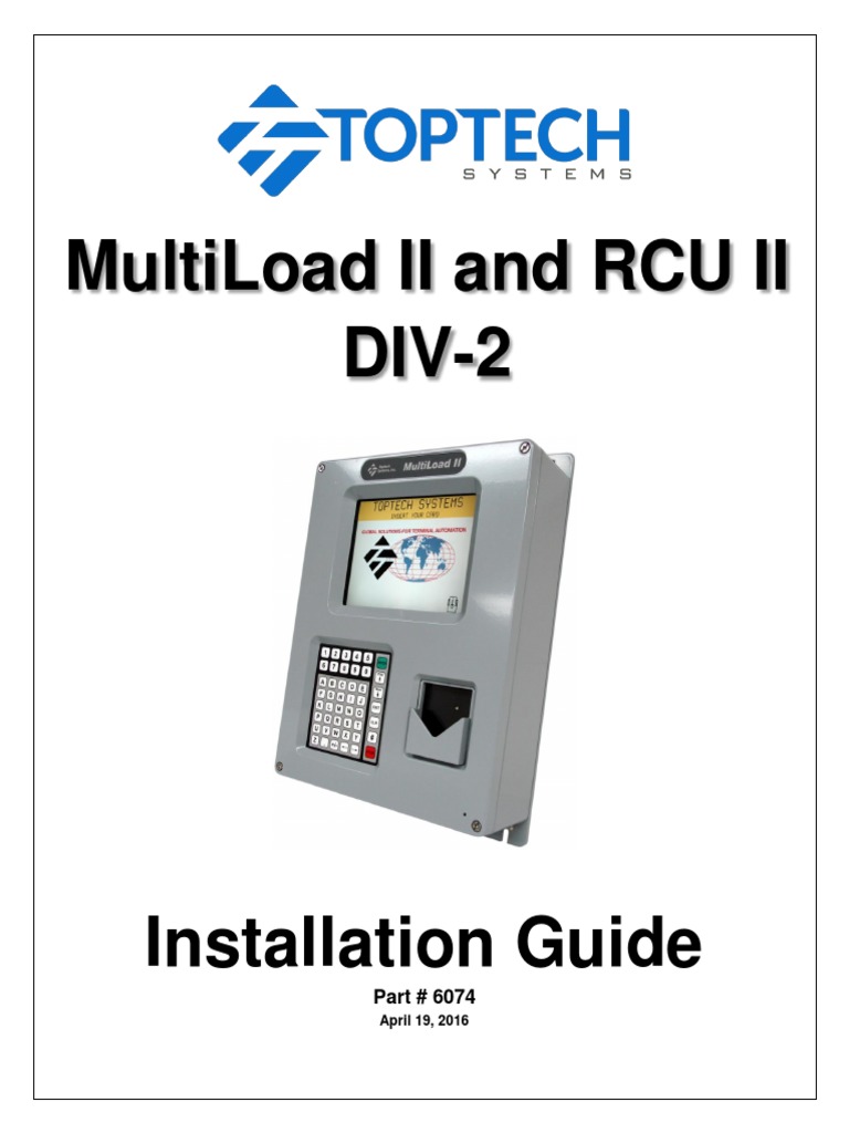 Toptech Multiload LL DIV 2 2016 | PDF | Electrostatic Discharge | Screw