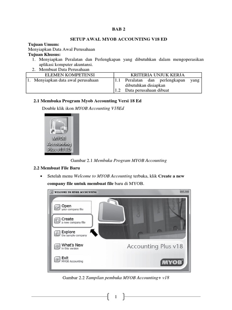 Setup Awal MYOB: Periode Akuntansi | PDF