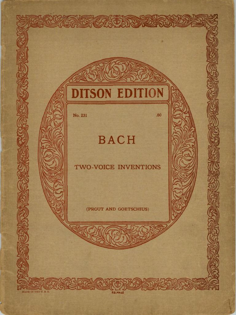 Bach Two Part Inventions | PDF