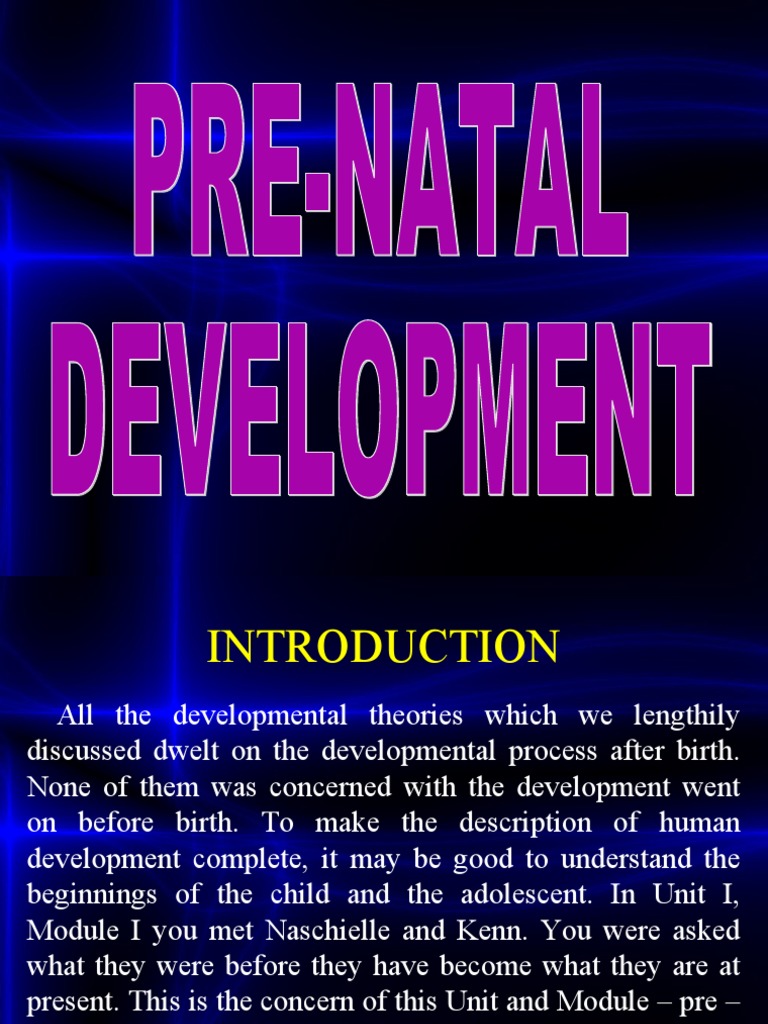 Prenatalperiod-Lecture 1 12-10-20 | PDF | Prenatal Development | Embryo