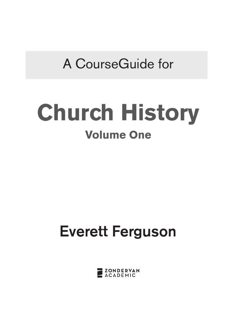 Courseguide For Church History 1 | PDF | Christian Church | Saint Peter