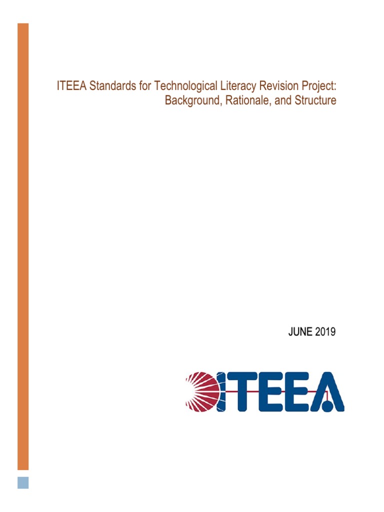ITEEA Standards For Technological Literacy Revision Project-Background ...