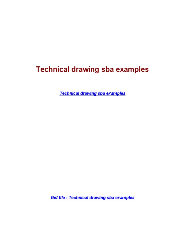 Technical Drawing Sba Examples | PDF | Windows Registry | Operating ...