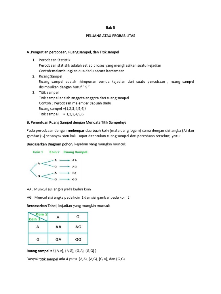 Matematika Ruang-Sampel Kelas-8 | PDF