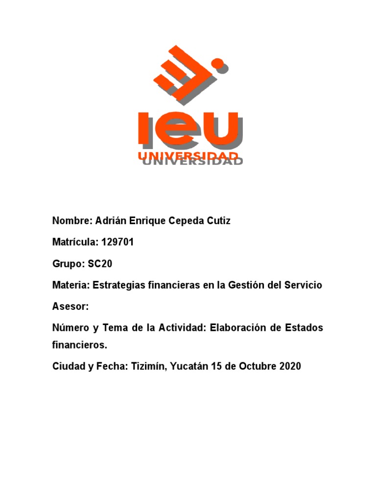 Adrian-Cepeda - Estrategias Financieras en La Gestion Del Servicio-Act 1 | PDF | Empresas ...