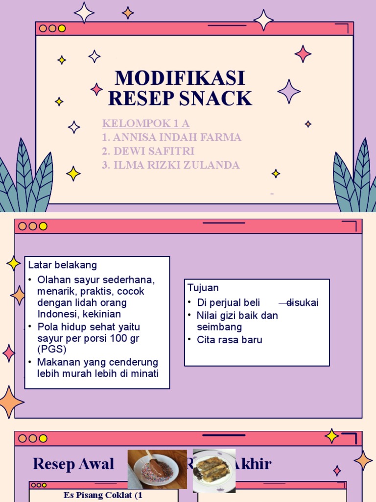 1a - Modifikasi Snack | PDF