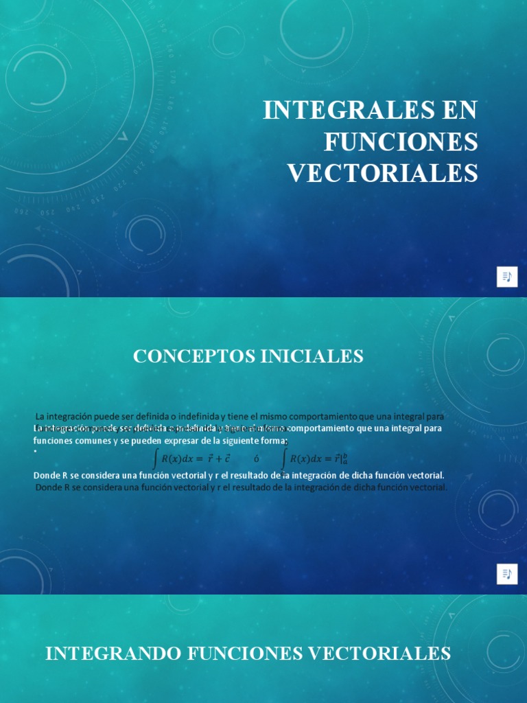 Integrales en Funciones Vectoriales | PDF